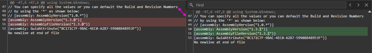 Keep both search bars linked in side-by-side diff · Issue #865 · fork-dev/TrackerWin · GitHub
