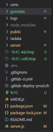 Error: ENOTDIR: not a directory, scandir 'gundata/data.json' .. · Issue #995 · amark/gun · GitHub