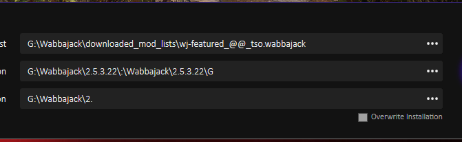 Manually backspacing/deleting the installation and download location defaults the location to ...