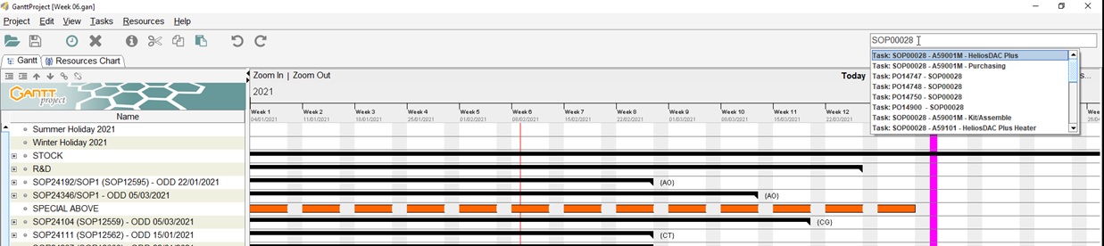 Search box less clear than before · Issue #1816 · bardsoftware/ganttproject · GitHub