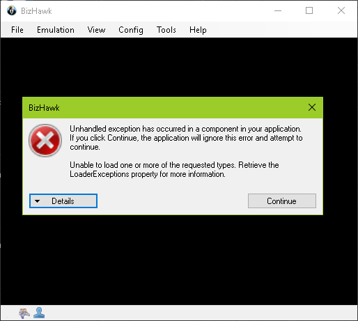 Tools Tab Throws Exception · Issue 1558 · Tasemulators Bizhawk · Github
