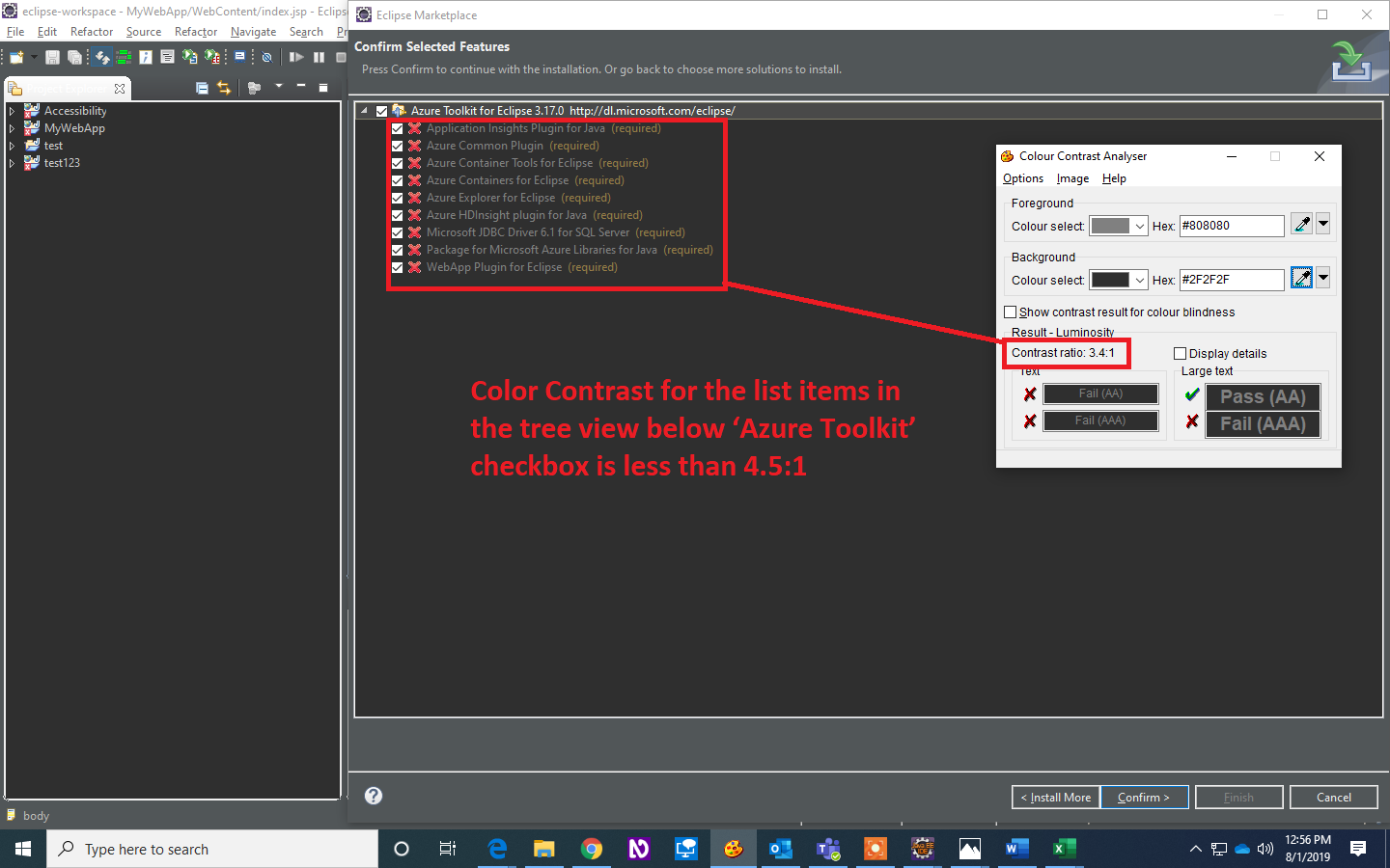 [Accessibility]A11y_Java Tooling for IntelliJ/Eclipse_ Confirm Selected ...