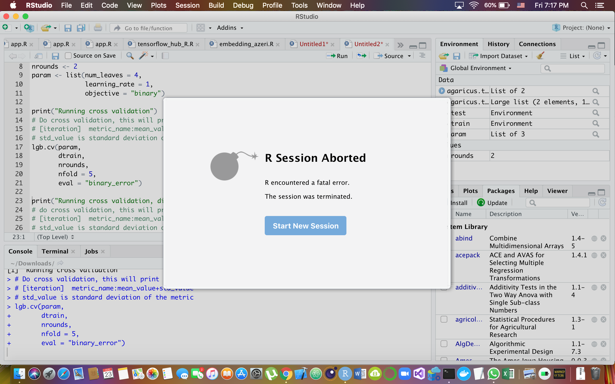 RStudio crashes when I try to run light gbm train process · Issue #2350 ...
