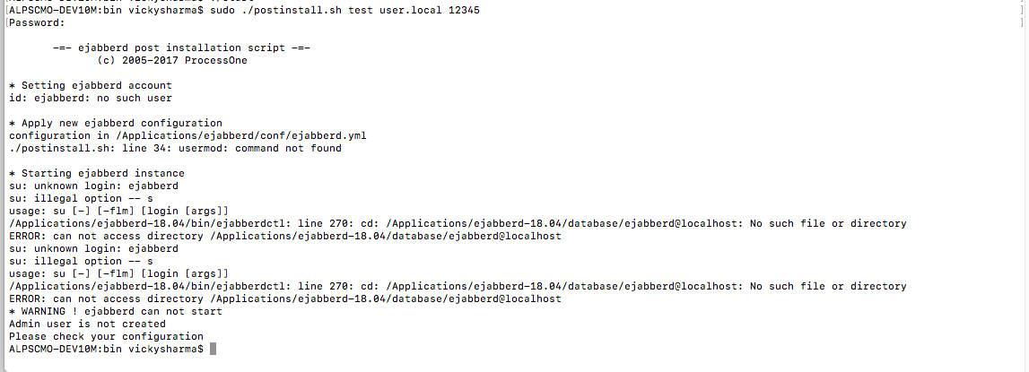 Unable to start server · Issue #2465 · processone/ejabberd · GitHub