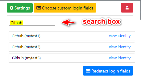 GUI - Search box · Issue #1221 · keepassxreboot/keepassxc-browser · GitHub