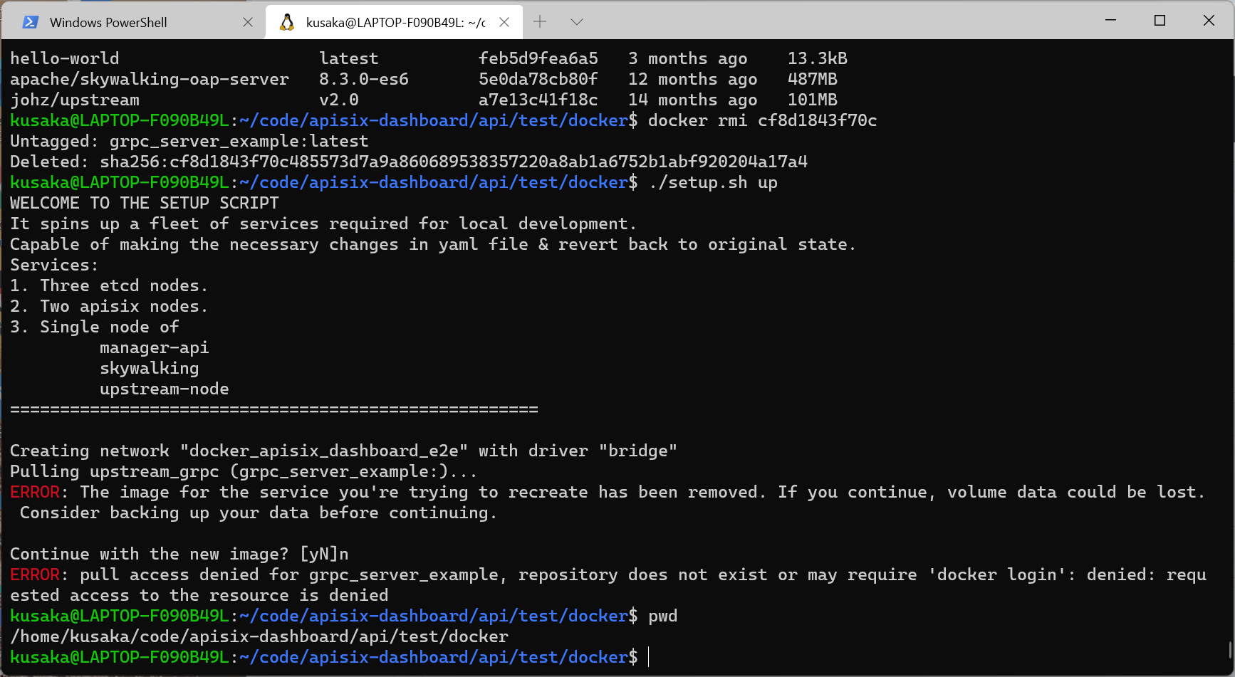 setup.sh not support grpc_server_example · Issue #2265 · apache/apisix-dashboard · GitHub