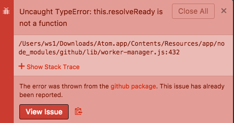 Uncaught Error: Object has been destroyedError: Object has been destroyed at Error (native ...