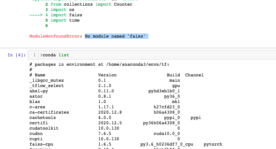 No module named 'faiss' · Issue #1631 · facebookresearch/faiss · GitHub