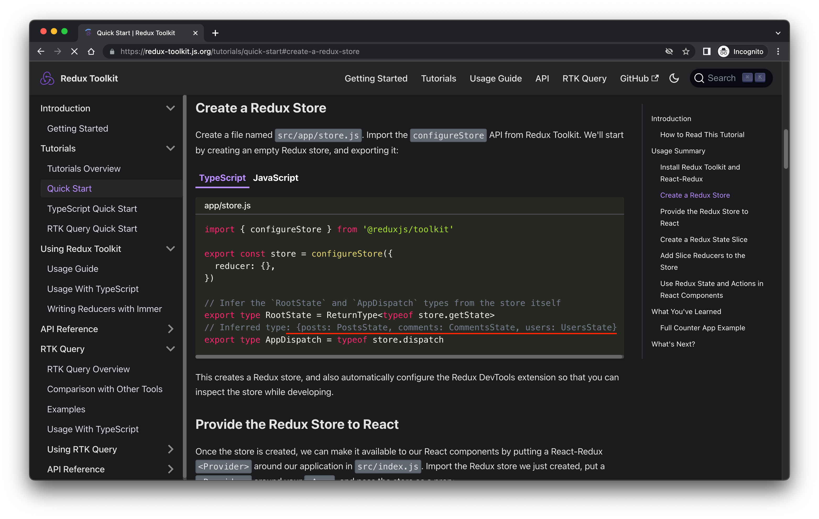 Docs Code Commenting · Issue 2651 · Reduxjsredux Toolkit · Github