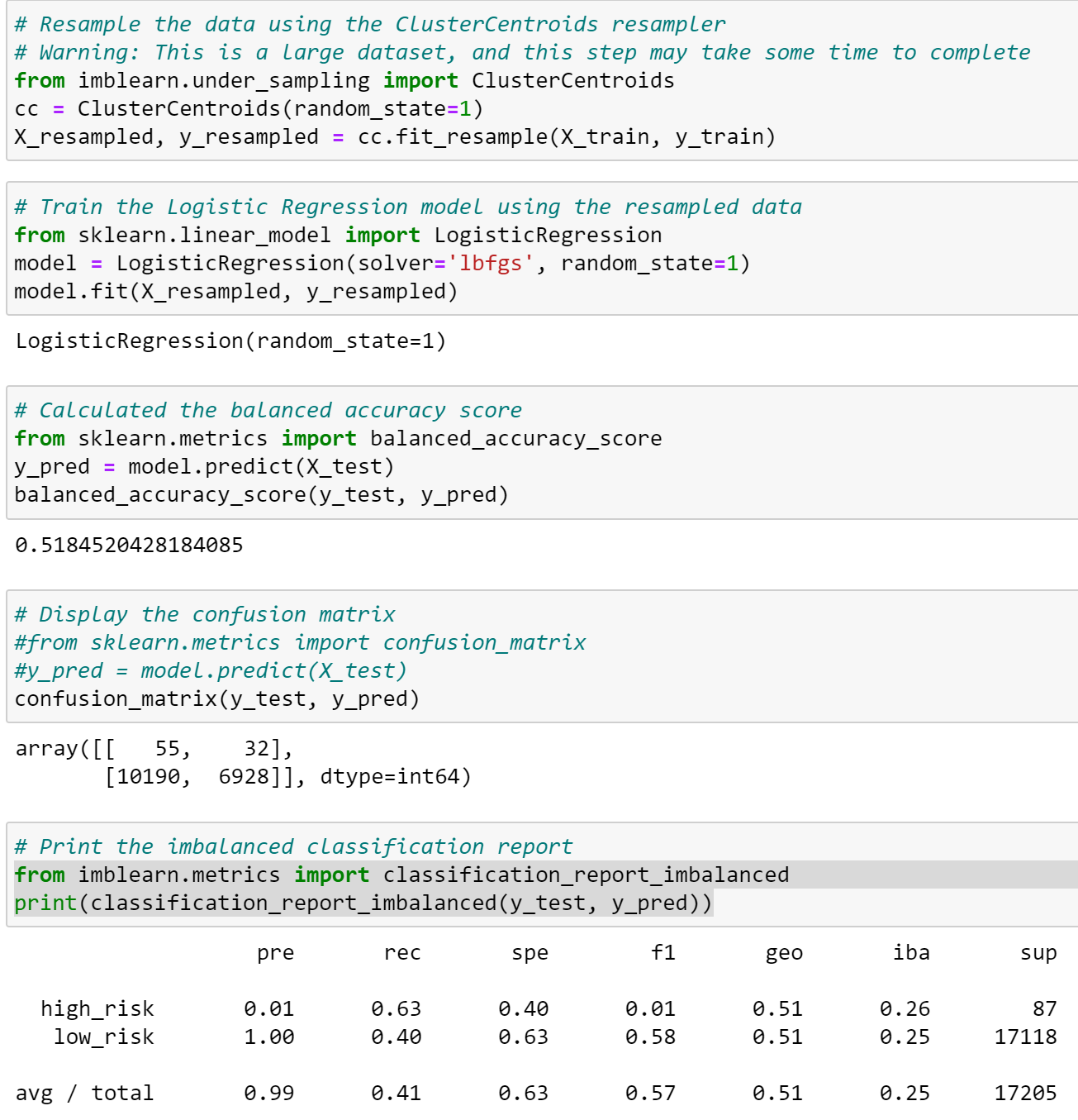 GitHub - lindaxie7/Credit-Risk-Analysis: Evaluate Logistic regression ...