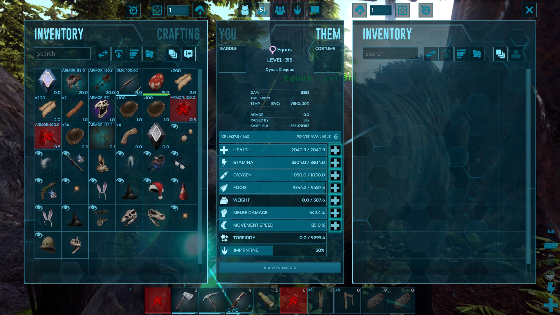 Red stat boxes on a lot of my bred dinos · Issue #671 · cadon ...