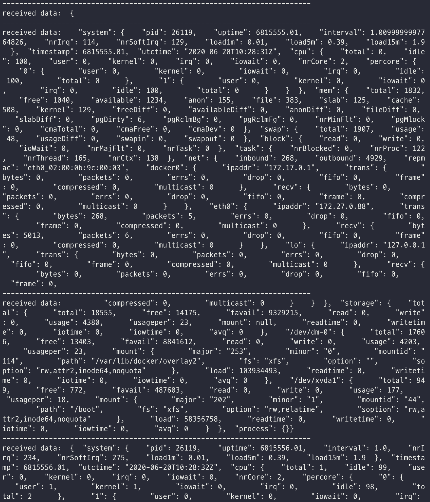 "GUIDER reptop -Q" raise discontinuous stream · Issue #226 · iipeace/guider · GitHub