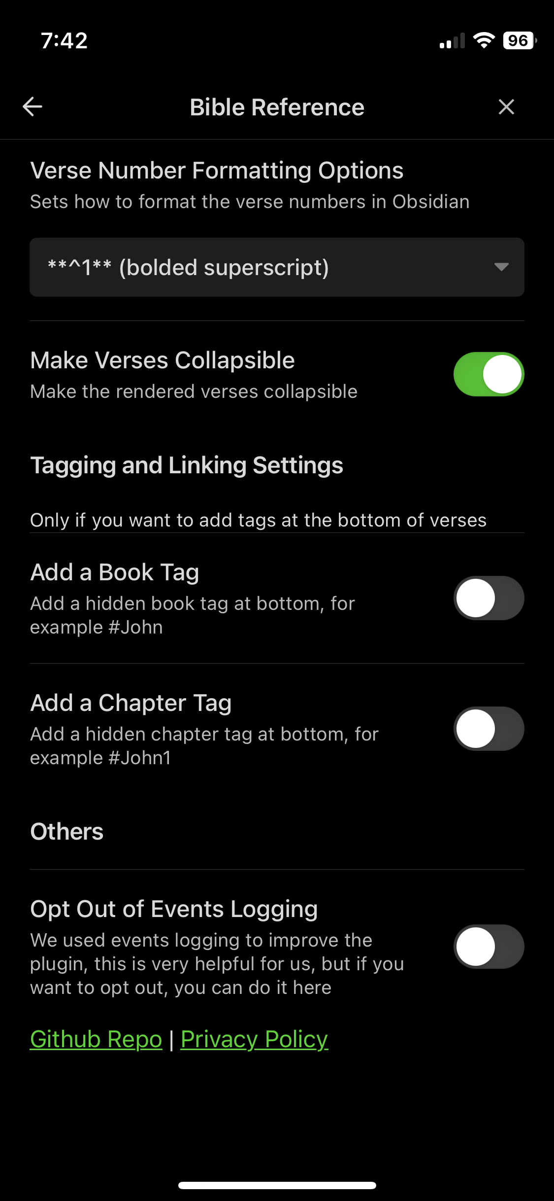 Bible book and Chapter linking gone? · Issue #128 · tim-hub/obsidian-bible-reference · GitHub