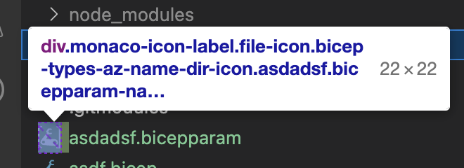 Extension-contributed icons are shown out of alignment with built-in ...