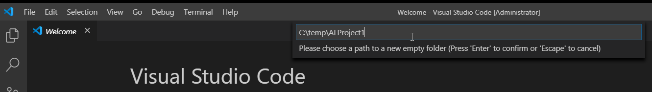 AL:GO! Creates Folder but returns error - Can not resolve workspace ...