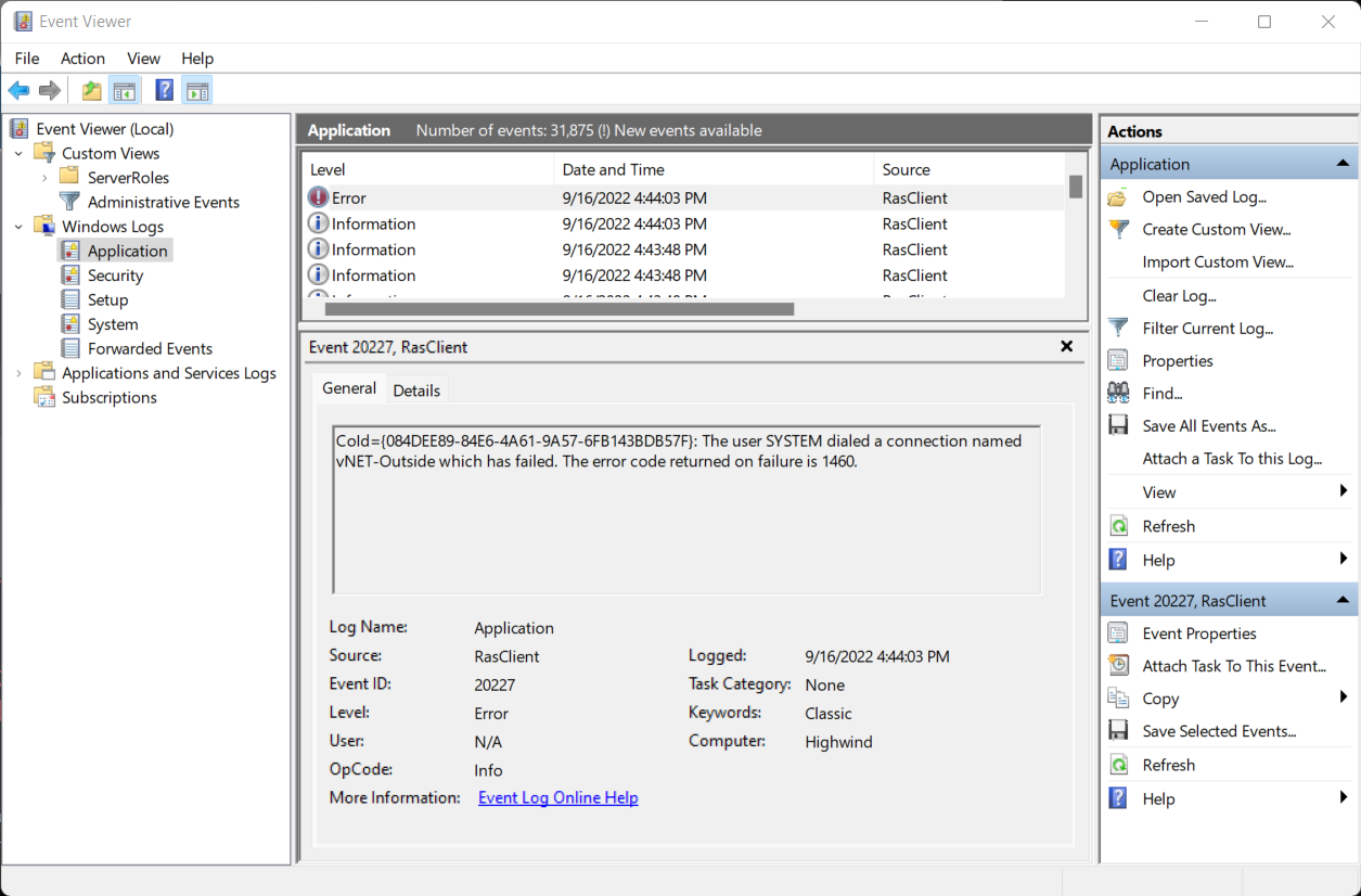 Bug: Some tweak ends up disabling all background applications causing things like my VPN client ...