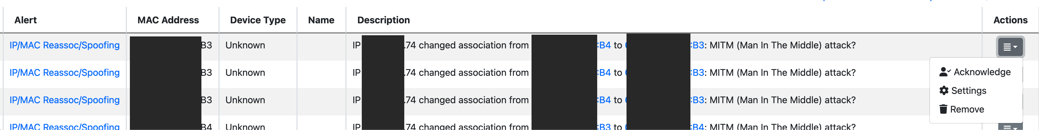 Check IP/MAC Reassoc/Spoofing not accessible from Alert List · Issue #6756 · ntop/ntopng · GitHub