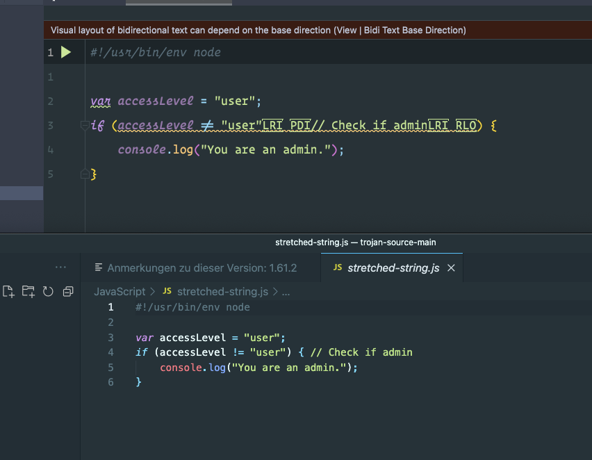 Add display of Unicode-chars to core to prevent malicious injections · Issue #136290 · microsoft ...