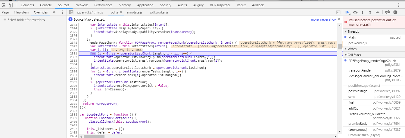 Crashing Browser: Throwing Aww Snap · Issue #9902 · mozilla/pdf.js · GitHub