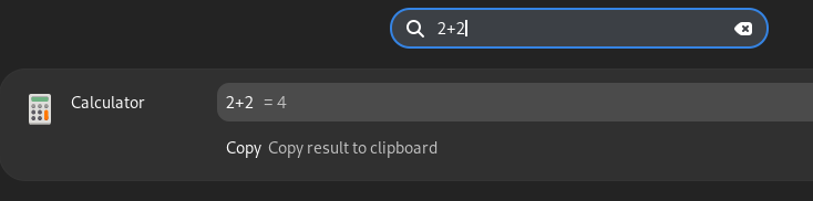 [BUG] gnome-calculator search provider does not work in gnome-shell · Issue #278 · fedora ...