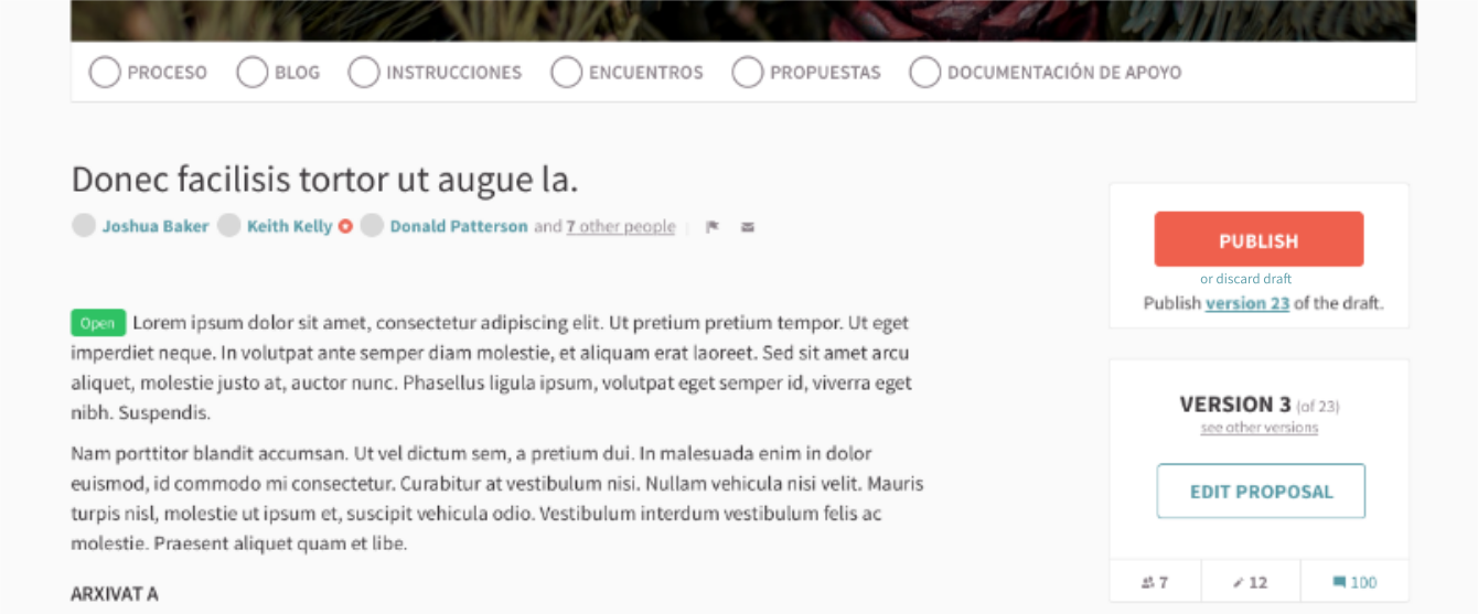 EPIC: Collaborative Drafts (before collaborative space) · Issue #2840 · decidim/decidim · GitHub