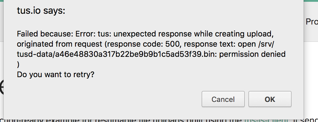 Demo server isn't working · Issue #165 · tus/tusd · GitHub