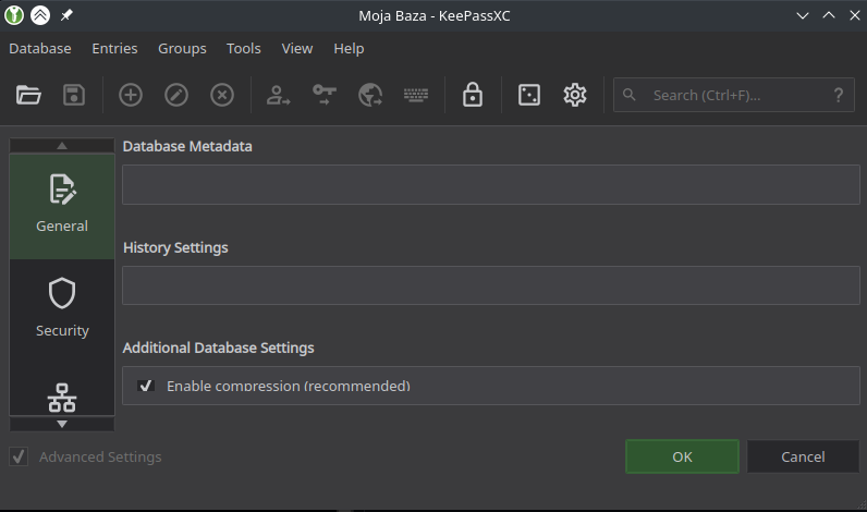 Resizing the window in Database settings doesn't work as expected. Tumbleweed KDE · Issue #7198 ...