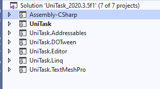 UniTask package not recognized in Unity 2020.3.5f1 · Issue #269 · Cysharp/UniTask · GitHub