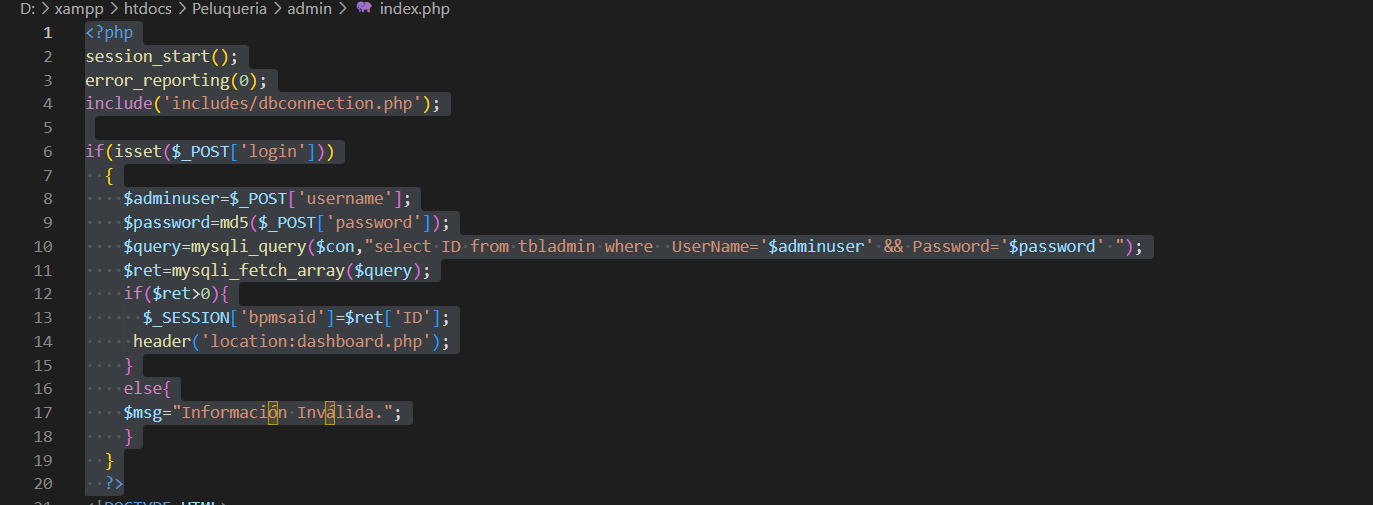 Necesito ayuda con la instalacion · Issue #1 · configuroweb/peluqueria · GitHub