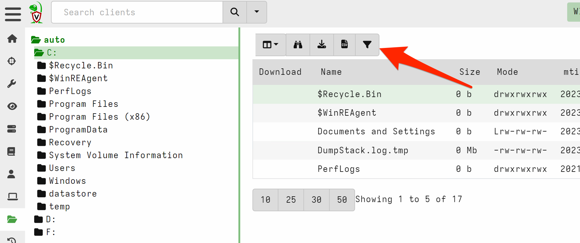 Missing File Search/Filter in VFS browsing · Issue #2541 · Velocidex/velociraptor · GitHub