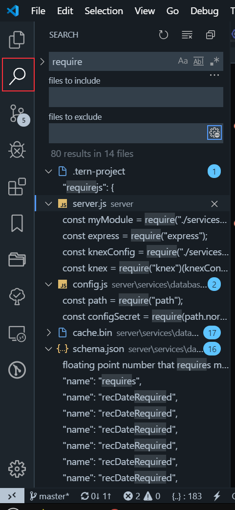 Find: [Files] [text in Project] · Issue #79767 · microsoft/vscode · GitHub