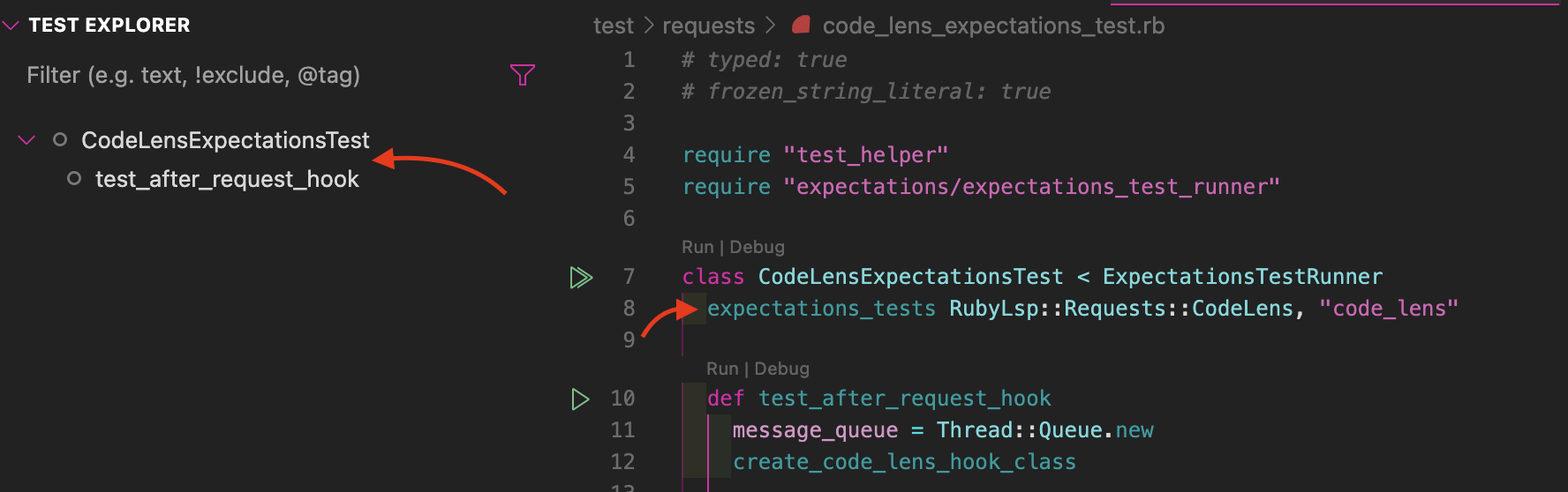 Code lens doesn't identify expectation tests · Issue #668 · Shopify ... Code lens doesn't identify expectation tests · Issue #668 · Shopify ...