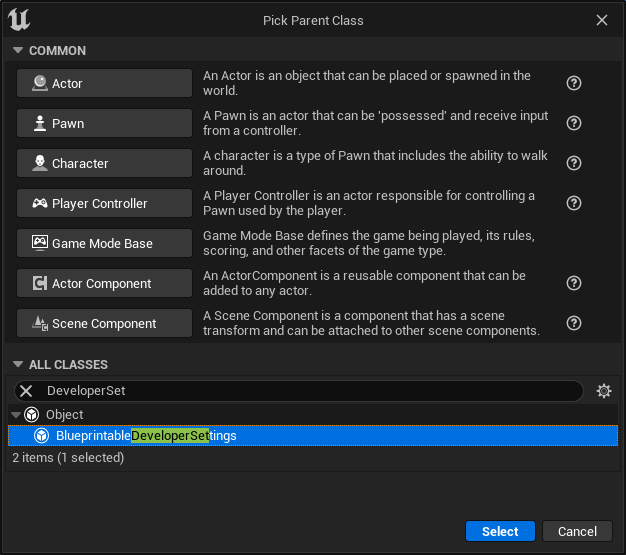 GitHub - Gradess2019/BlueprintableDeveloperSettings