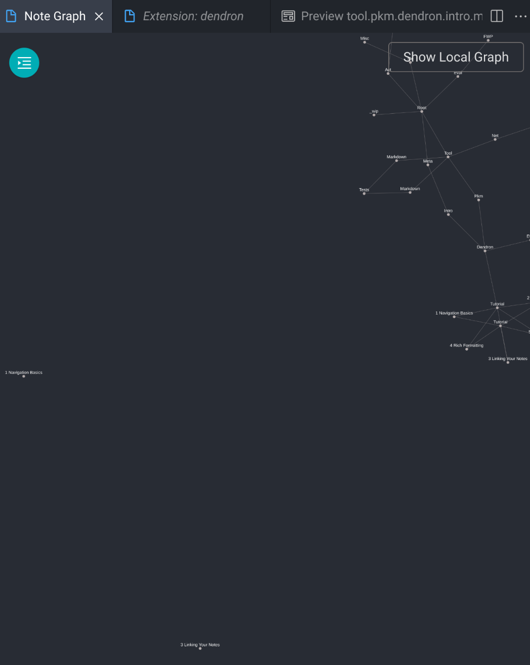 Floating node dots in Note Graph · Issue #2680 · dendronhq/dendron · GitHub