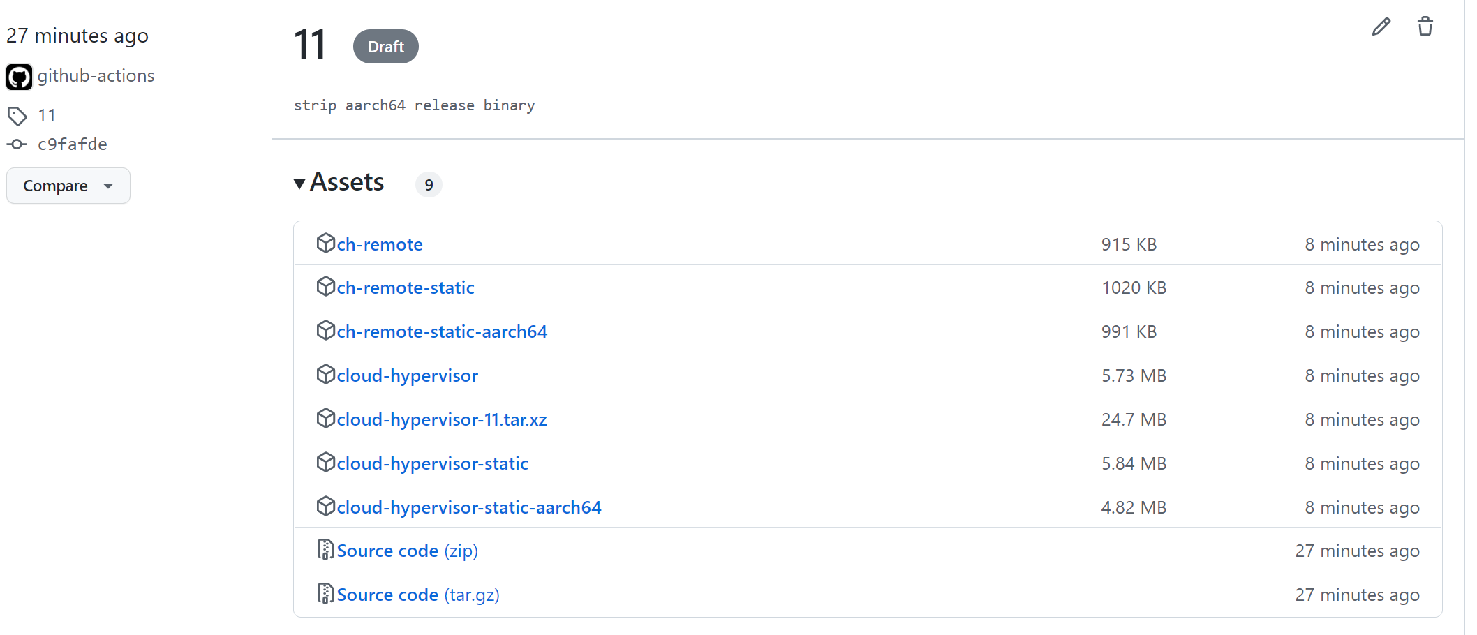 aarch64 static release binary is large · Issue #4916 · cloud-hypervisor/cloud-hypervisor · GitHub