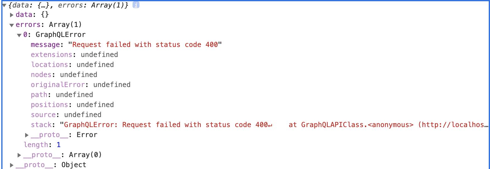 Return Data Inside Graphql Errors · Issue 7535 · Aws Amplifyamplify