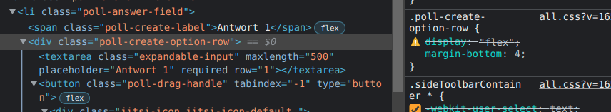 Wrong CSS-Formatting in Poll-Screen with latest stable 2.0.7577 · Issue ...