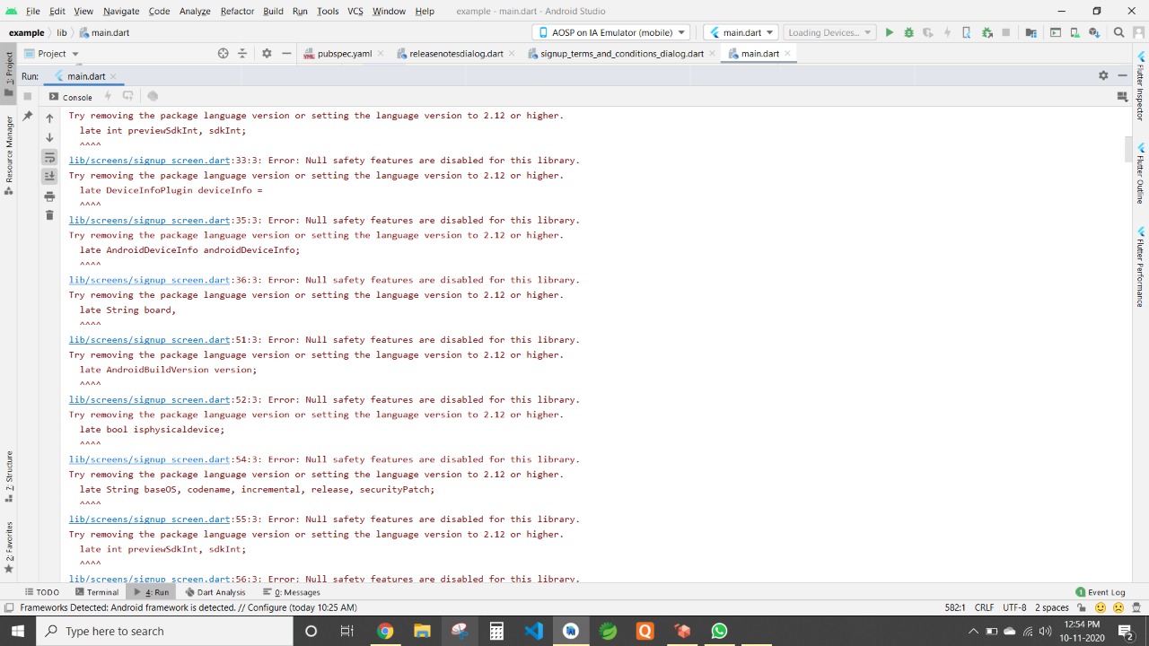 [web] Error: Null safety features are disabled for this library - js_annotations.dart · Issue ...