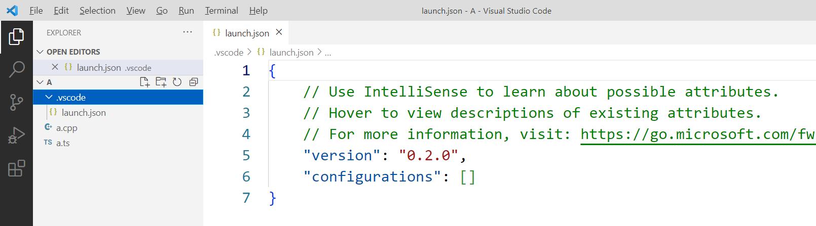 refactor "Run > Add Configuration" to generate launch.json file · Issue #9100 · microsoft/vscode ...
