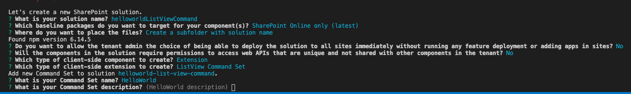 HelloWorld list view command set extension fails to load when switching between lists in left ...