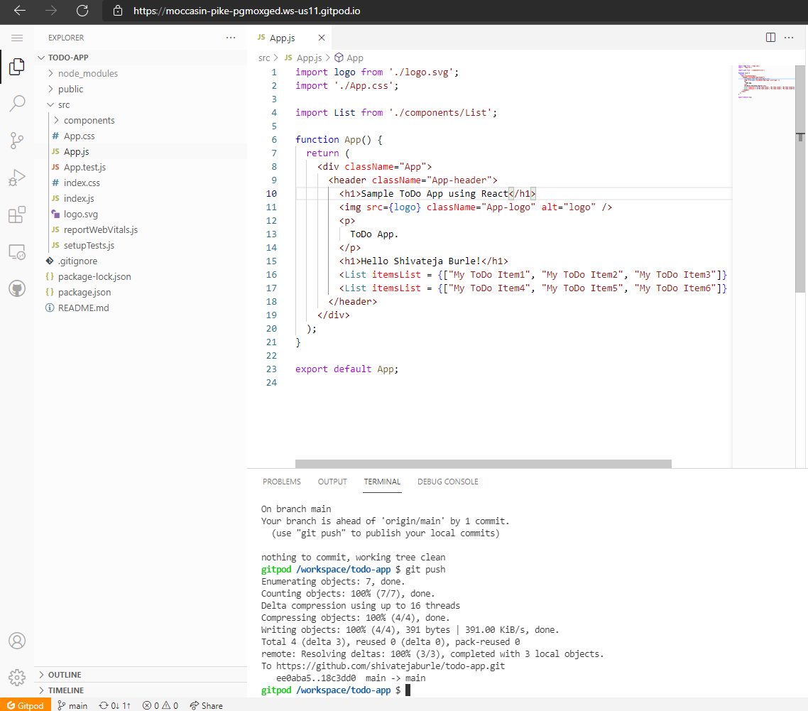 [HW] Shivateja Burle · Issue #93 · datastaxdevs/appdev-week1-todolist · GitHub