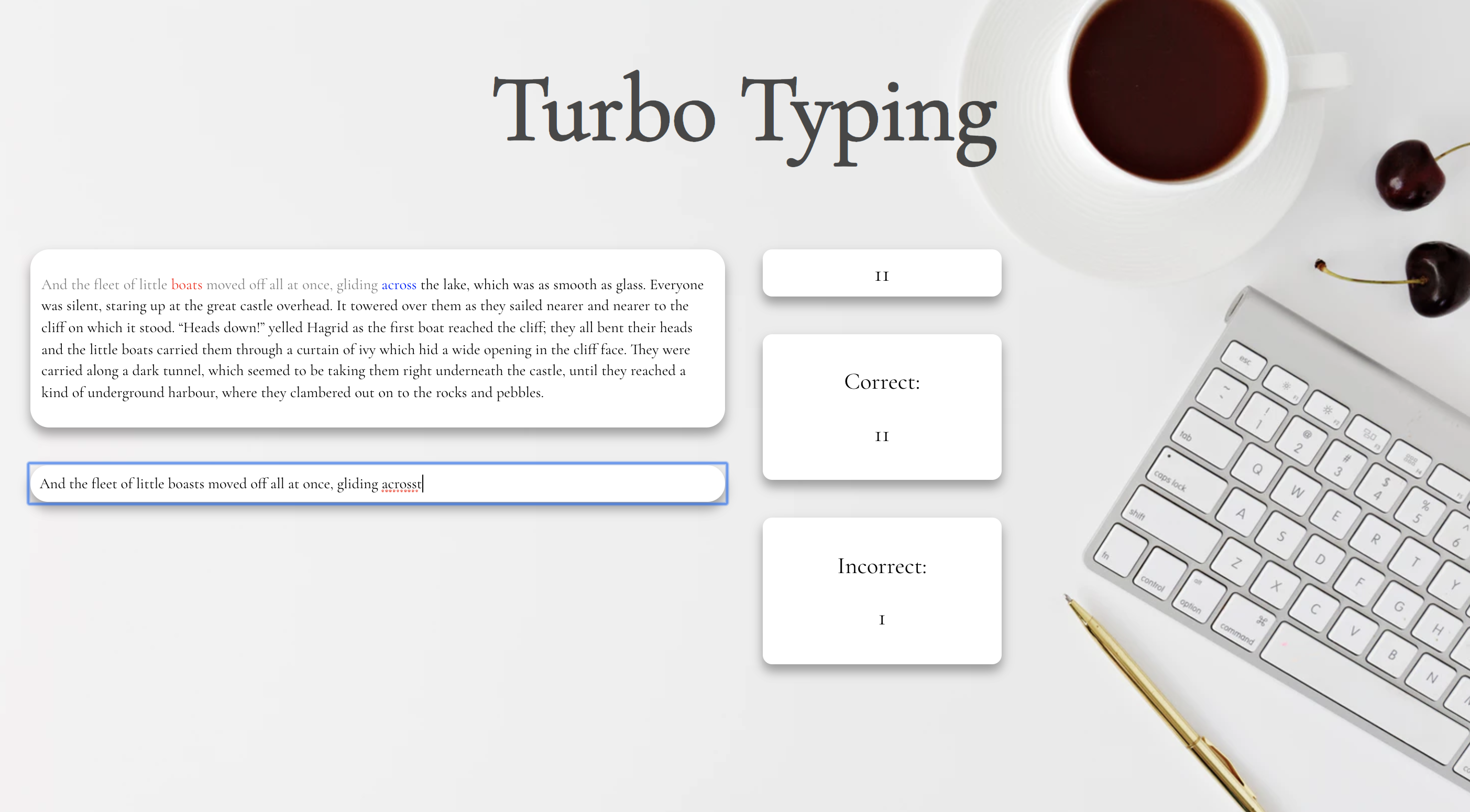 GitHub - mckenziefiege/speed-typing: Mod 3 final project