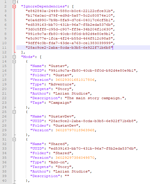[Bug]: Mod loader is deleting the Gustav mod lines · Issue #14 ...