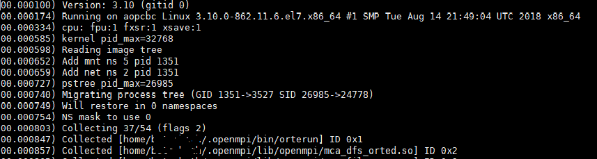 Errors when executing CRIU · Issue #537 · checkpoint-restore/criu · GitHub