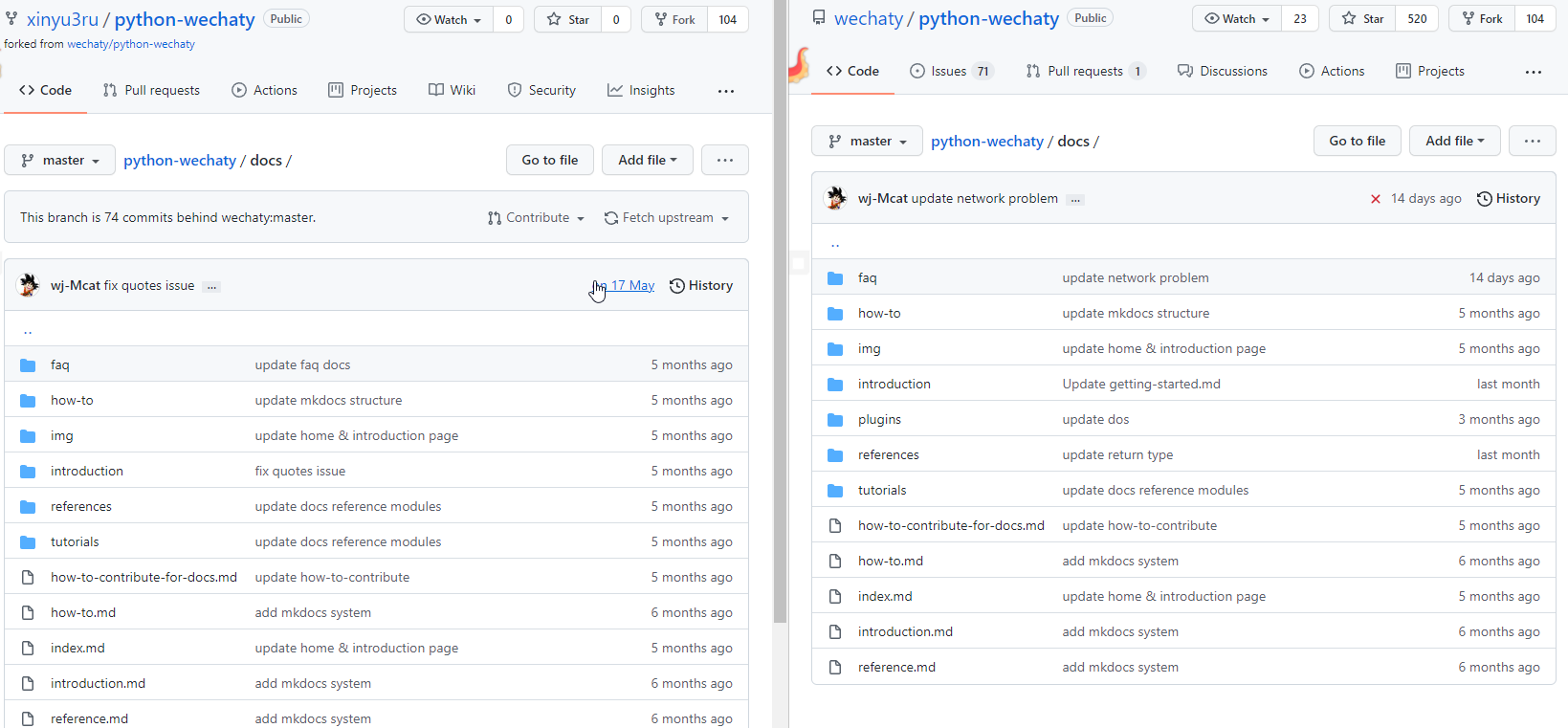 ⁉ ⁉为什么我fork的版本没有plugins这个文件夹 · Issue #271 · wechaty/python-wechaty · GitHub