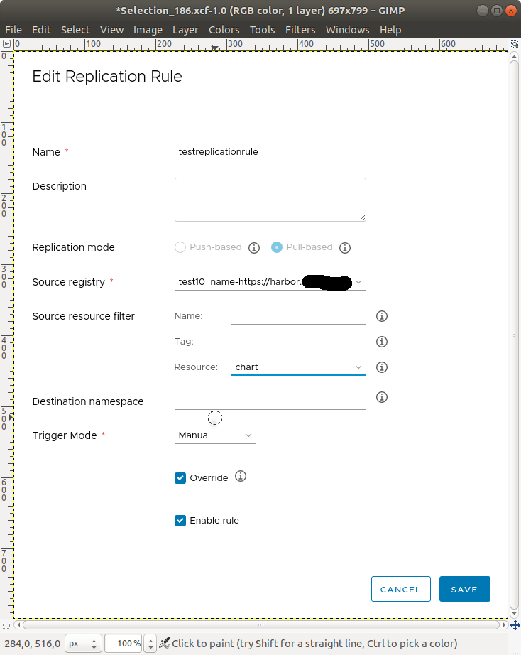 The helm-charts replication doesn't work between Harbors · Issue #8131 · goharbor/harbor · GitHub