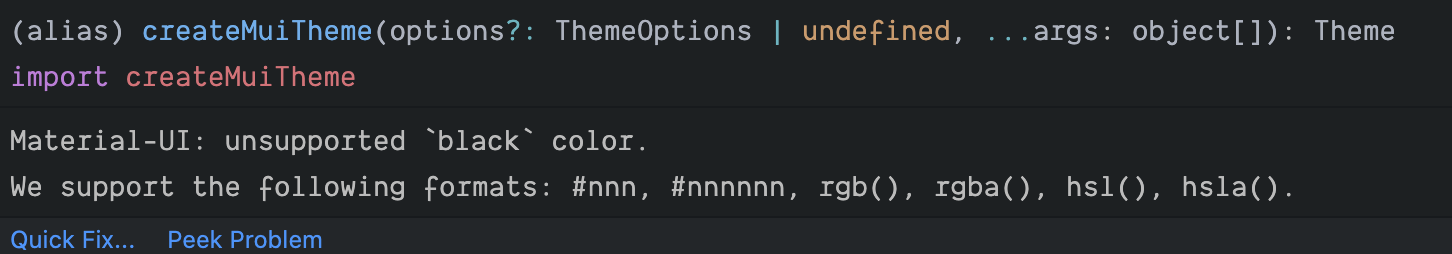 IE 11 issue: *Material-UI: unsupported `` color. We support the ...