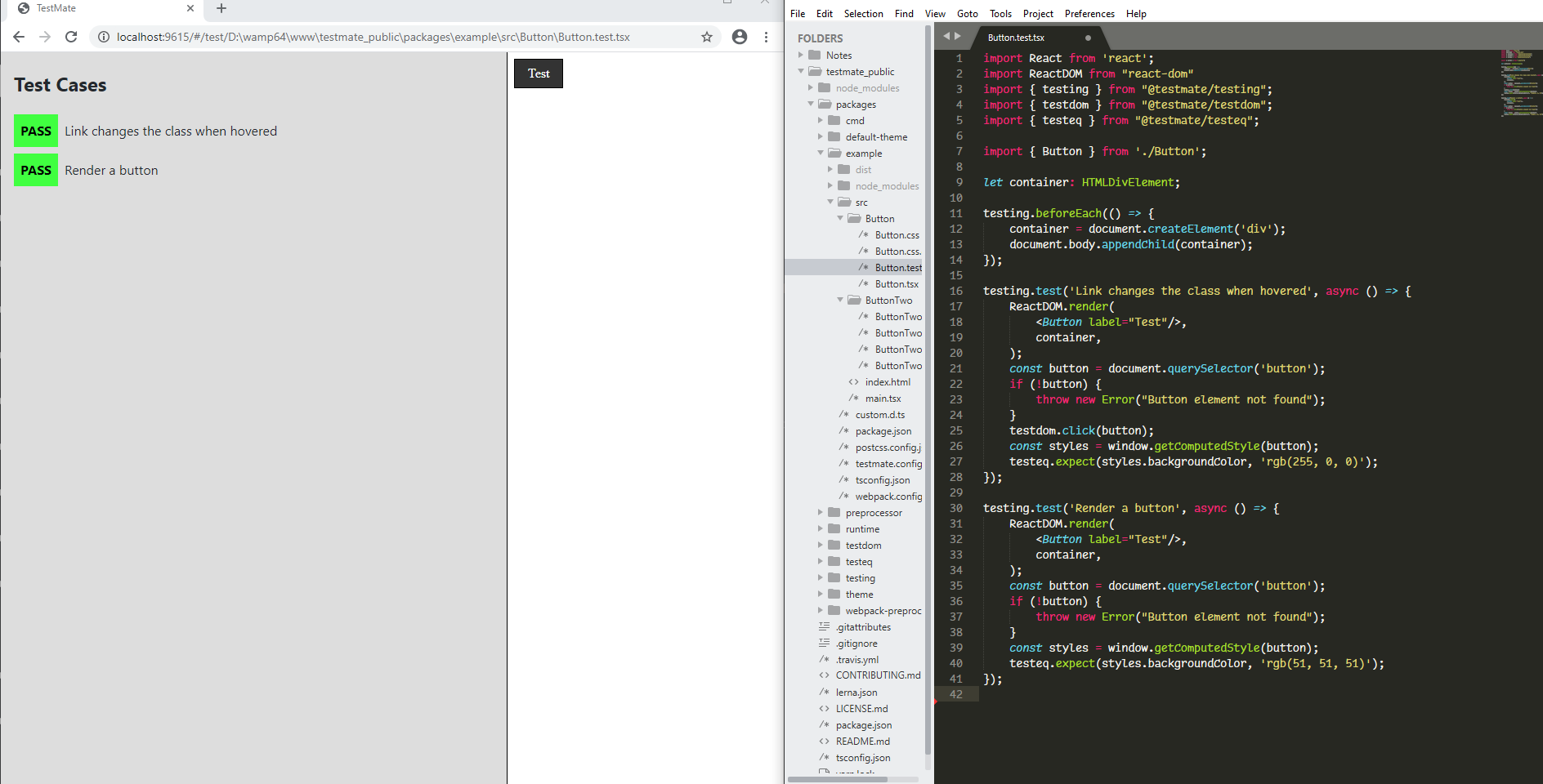 GitHub - silbinarywolf/testmate: An interactive visual test-runner that ...