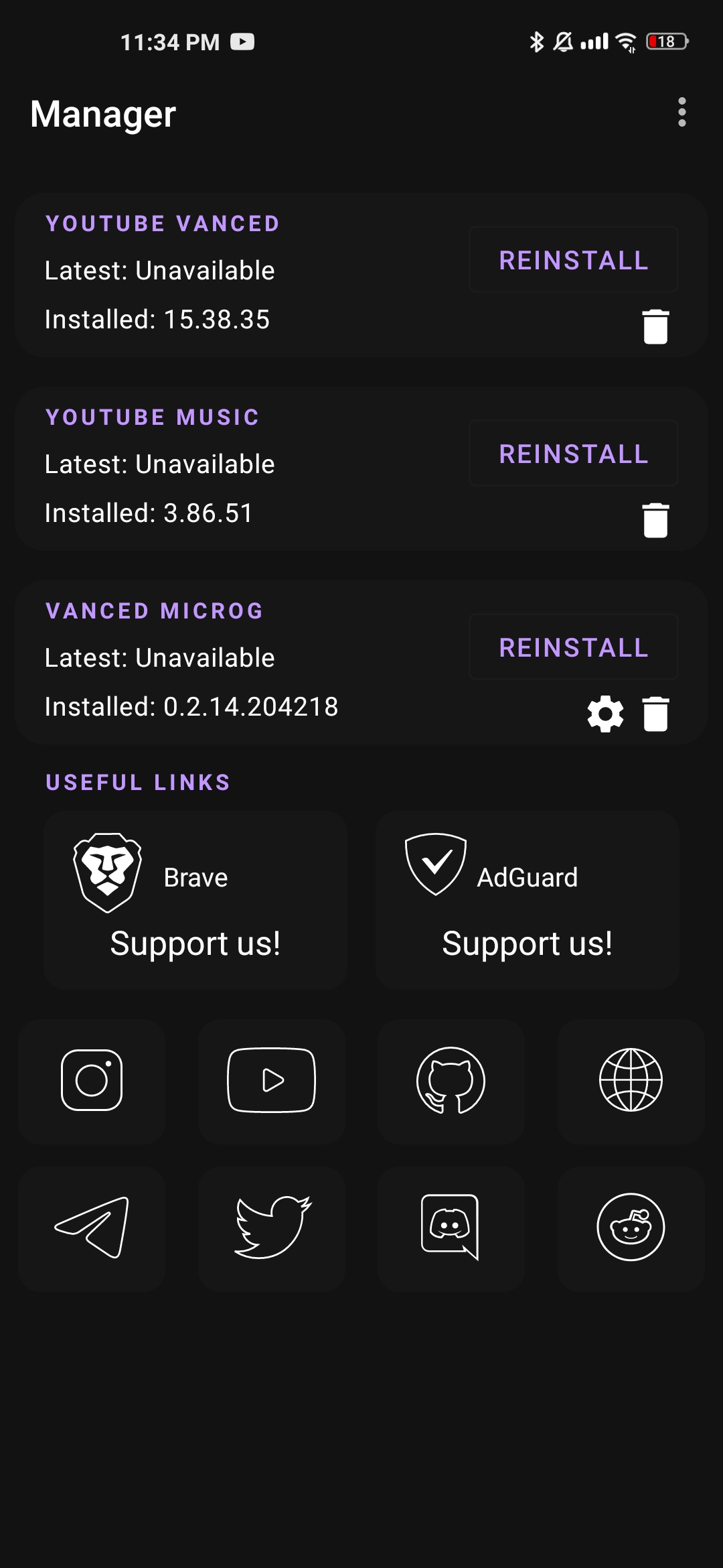 Versionz are unavailable and cannot be downloaded · Issue #310 · TeamVanced/VancedManager · GitHub