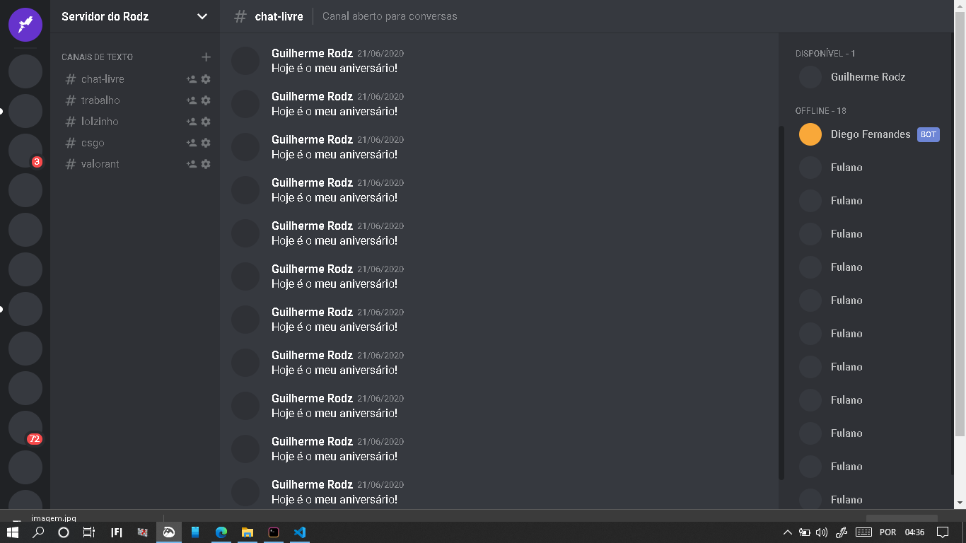 GitHub - highlander08/ReactJS_Discord: UI Clone do Discord Rocketseat_Aluno